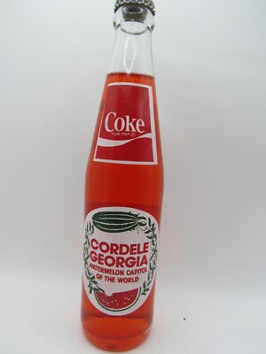 WATERMELON CAPITOL - Coca Cola Bottle - State of Georgia 250 Years Old ...