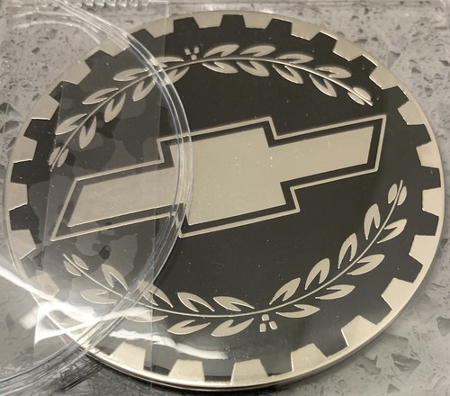 Chevrolet Metal Wire Wheel Chips Set Of 4 Size 2.25” Wreath Black ...