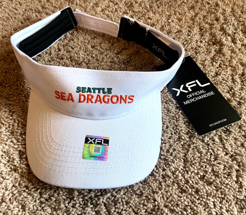 XFL Seattle Sea Dragons Visor Hat Football Official Merchandise NEW | eBay