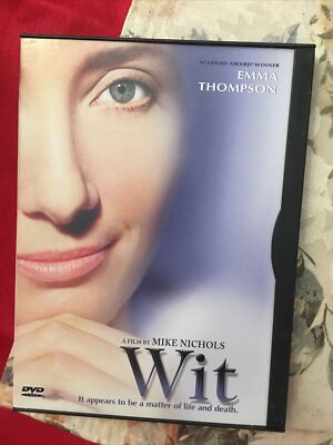 WIT DVD 2001 - EMMA THOMPSON- Snapcase - Ships Fast Same Day | eBay