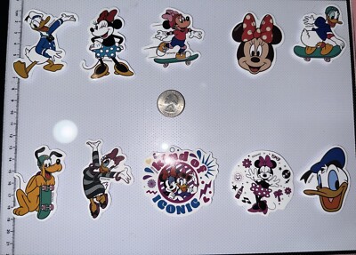 Stickers Mickey Mouse & Friends vinyl Stickers. Set Of 10. Scrapbooking ...