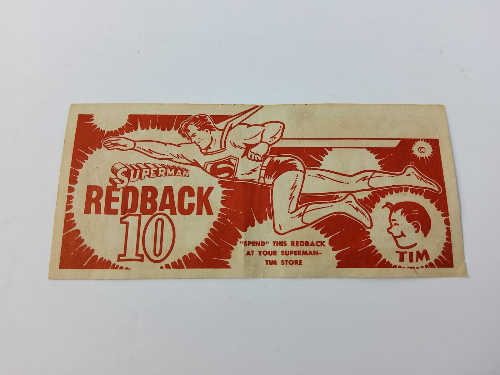 Vintage Antique 1945 Superman "Tim Redback" Currency 10 Redbacks RARE ...