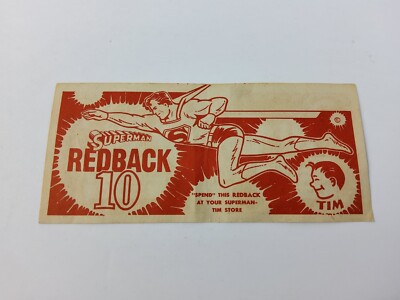 Vintage Antique 1945 Superman "Tim Redback" Currency 10 Redbacks RARE ...