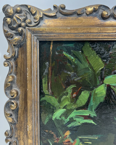 JUAN RIMSA BOLIVIA ABSTRACT EXPRESSIONIST JUNGLE LANDSCAPE ANTIQUE OIL ...