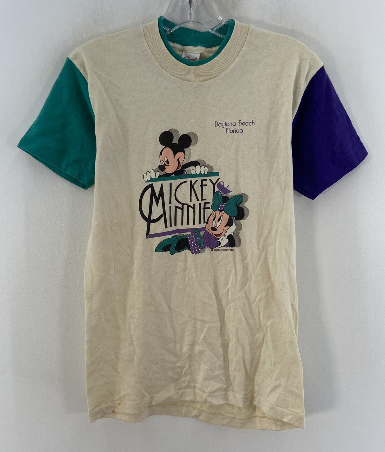 VTG USA Sherry Best Ivory Mickey Minnie Mouse Daytona… - Gem