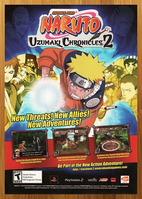 2007 Naruto: Uzumaki Chronicles 2 PS2 Playstation 2 Print Ad/Poster ...