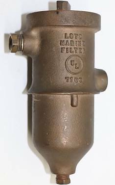 Vintage NOS Perko 7158 Bronze Marine Fuel Filter Water Separator for ...