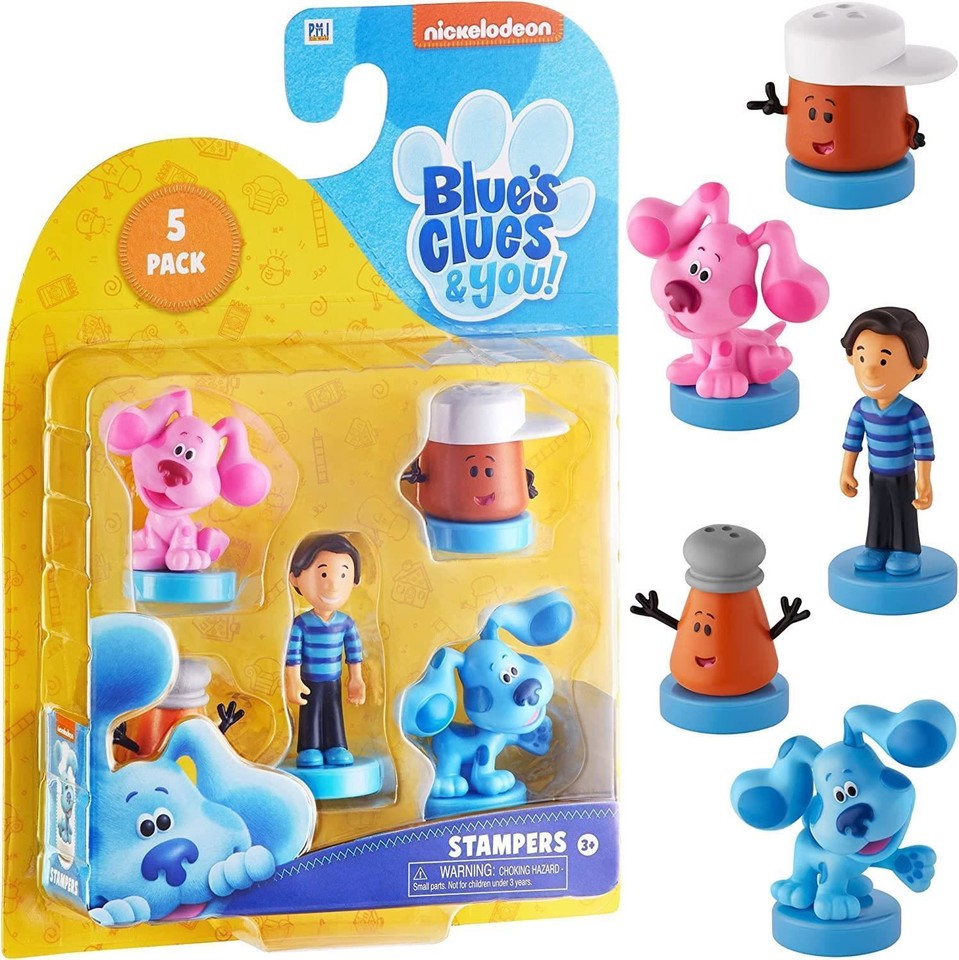 Blues Clues Stamps 5pk Josh Cinnamon Paprika Magenta Nickelodeon Figure ...