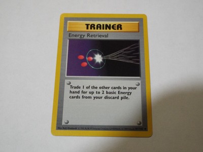 1999 Pokemon TCG Energy Retrieval Base Set 81/102 Regular Shadowless ...