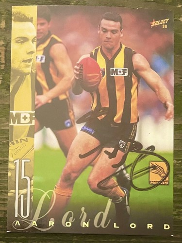 Aaron Lord Signed 1998 AFL Select Hawthorn Hawks | eBay