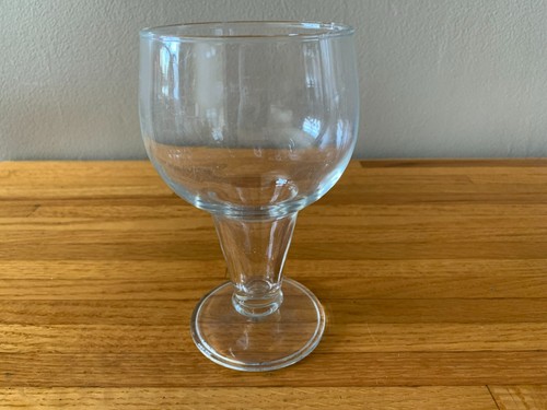 Clear Glass Footed Tumbler Water Beer Glass Cup Goblet 16 OZ Mid ...