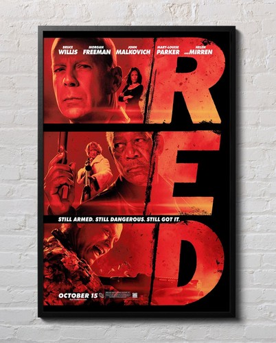 Red 2010 Movie Poster 24"x36" Glossy Unframed 1051 | eBay