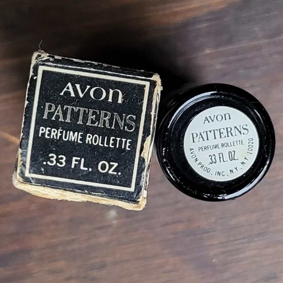 Vintage Avon PATTERNS Perfume Rollette Rollerball 1/3oz | eBay