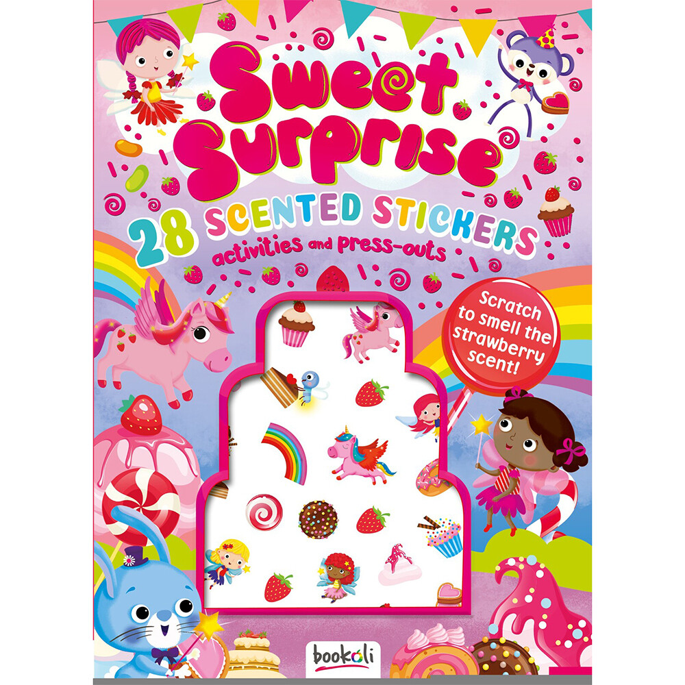 4x Bookoli Puffy Sticker Scented Surprise Kids Activity Book Doodle ...