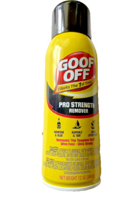 2 x Bottles Goof Off 12 fl. oz. Aerosol professional Strength Adhesive ...