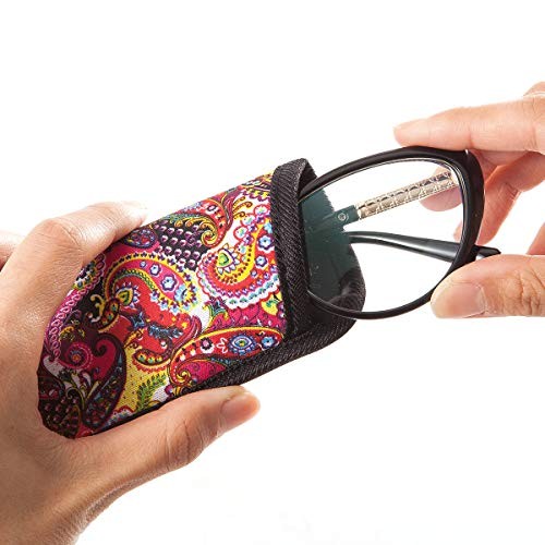 3 Pack Reading Glasses Pouch - Soft Eyeglasses Bag Portable Cloth Small ...