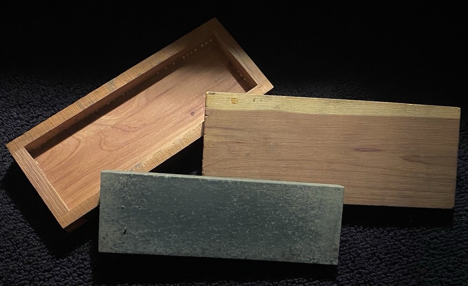 HERDERS Medium NATURAL ARKANSAS Wet Stone SHARPENING STONE Hone Wood ...