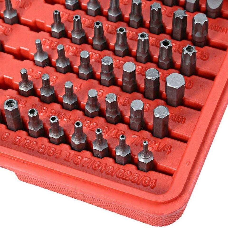 Security Screwdriver Bit Set Tamper Proof Torx Tamper Hex Quality 100 ...