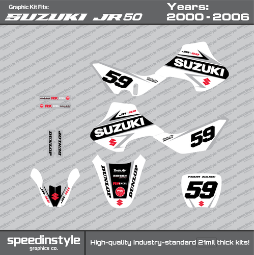 Graphics Decal Kit For Suzuki JR50 (2000-2006) JR 50 Stickers Team ...