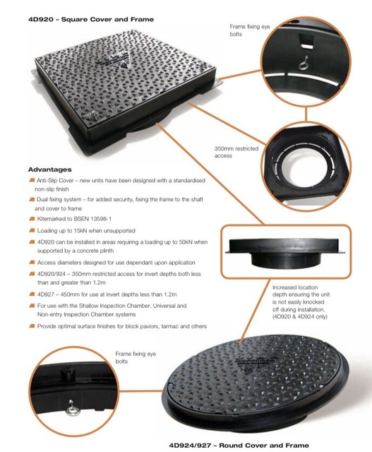 OSMA Underground Drain 110mm Inspection Chamber Base 450mm Dia 4D922 ...