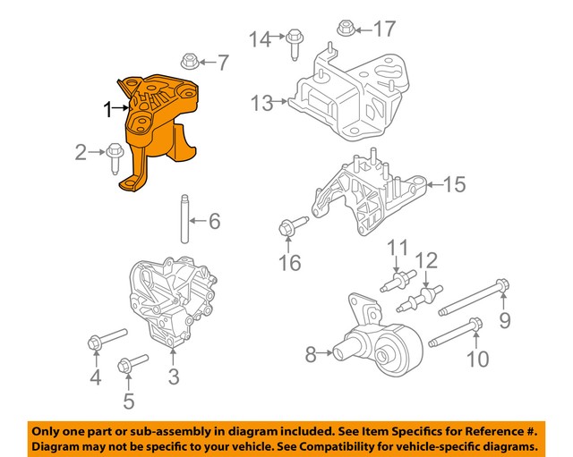 Ford C1BZ6038C Genuine OEM Motor Mount for sale online | eBay
