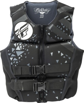 221-26004 FLY RACING WOMENS NEOPRENE LIFE JACKET BLACK/GREY XS | eBay
