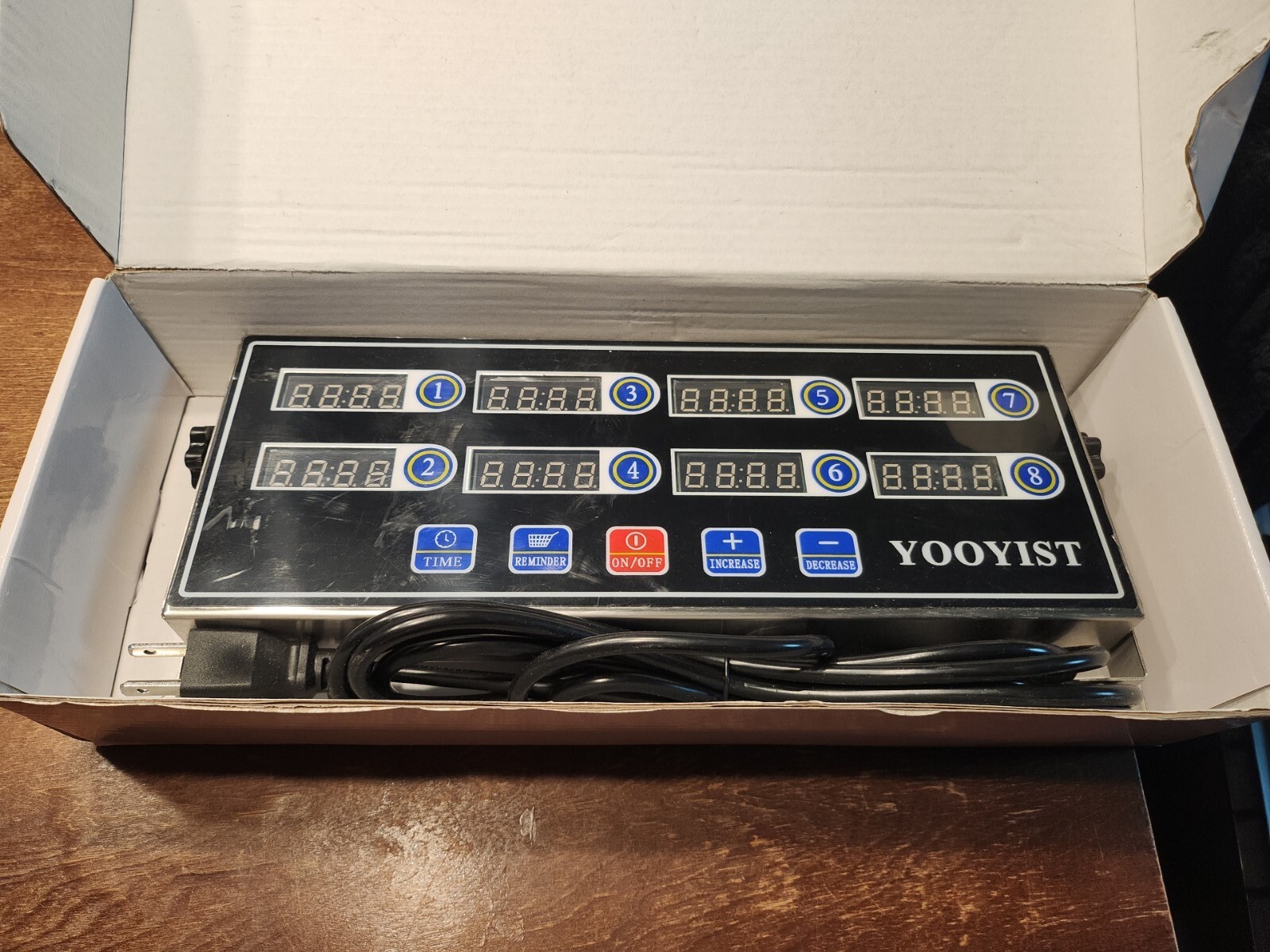 YOOYIST Commercial 8 Channel Kitchen Timer Digital Restaurant Timers ...