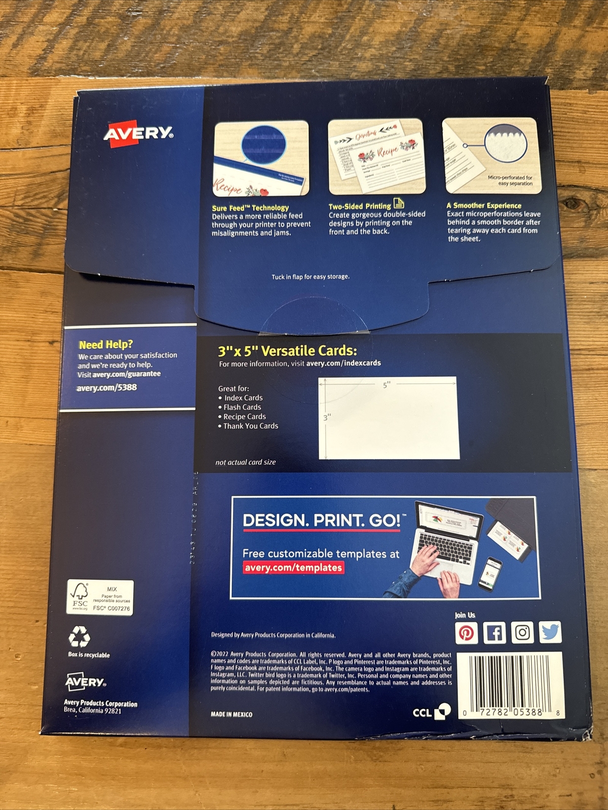 2000 Avery 5388 White Index Cards 3x5 150 Count for sale online | eBay