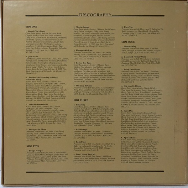 COUNT BASIE Big Bands TIME LIFE Box Set 1983 NEW SEALED 2 LPs 1942-62 ...