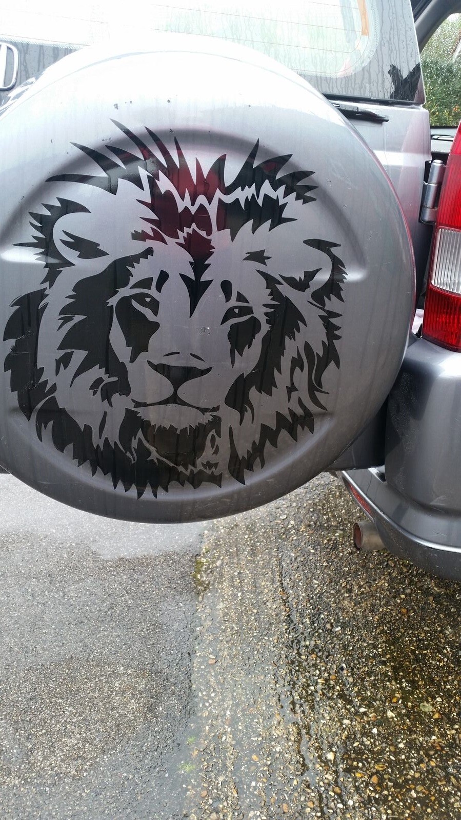 LARGE car bonnet sticker decal vinyl lion head tribal tiger side wall ...