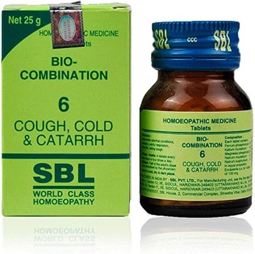 (Pack of 2) SBL Homeopathic Bio Combination 6 (25gM Free Shipping World ...
