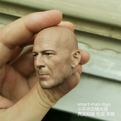 1/6 Head Sculpt Bruce Willis Male Soldier Model Fit 12'' Male Figure ...