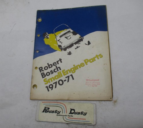 Vintage 1970-1971 Robert Bosch Small Engine Parts Book Catalog | eBay