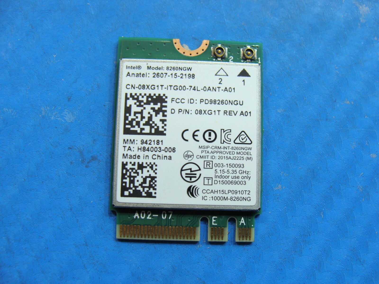 Dell Latitude E7470 14" Genuine Wireless WiFi Card 8XG1T 8260NGW | eBay