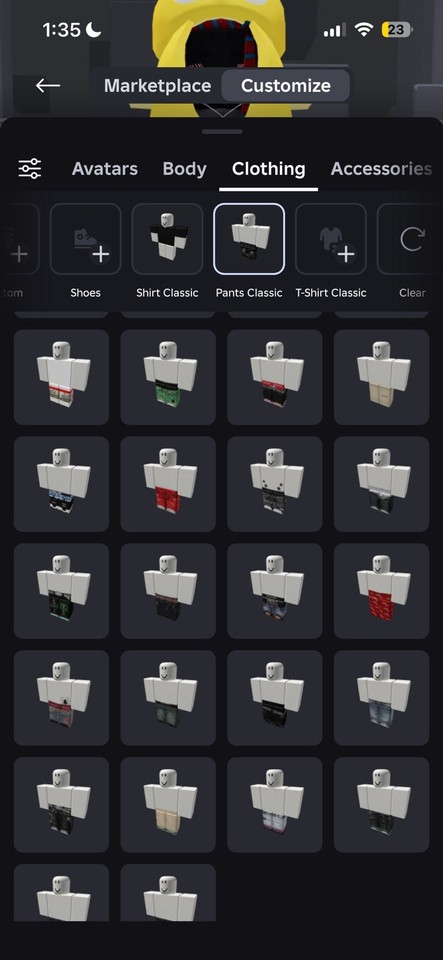 Roblox Avatar Customization Bundle with Clothing, Accessories ...