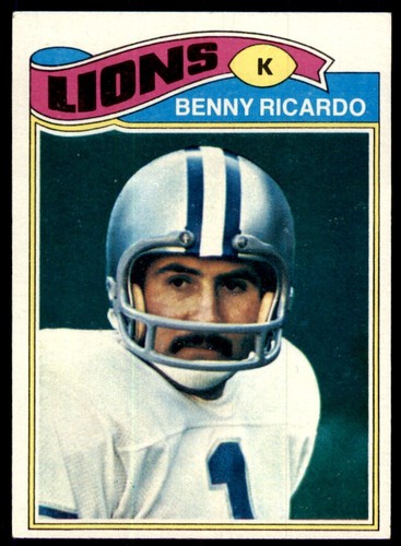 1977 Topps Benny Ricardo Rookie Football Card Detroit Lions #374 | eBay