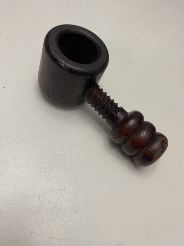 Antique Manual Hand Screw Type Wooden Nut Cracker | eBay