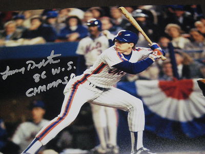METS & PHILS LEGEND LENNY DYKSTRA "NAILS" AUTOGRAPHED WORLD SERIES ...