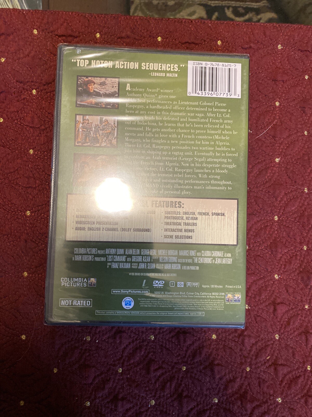 The Lost Command (DVD, 2002) RARE ANTHONY QUINN 1966 WAR ACTION BRAND ...