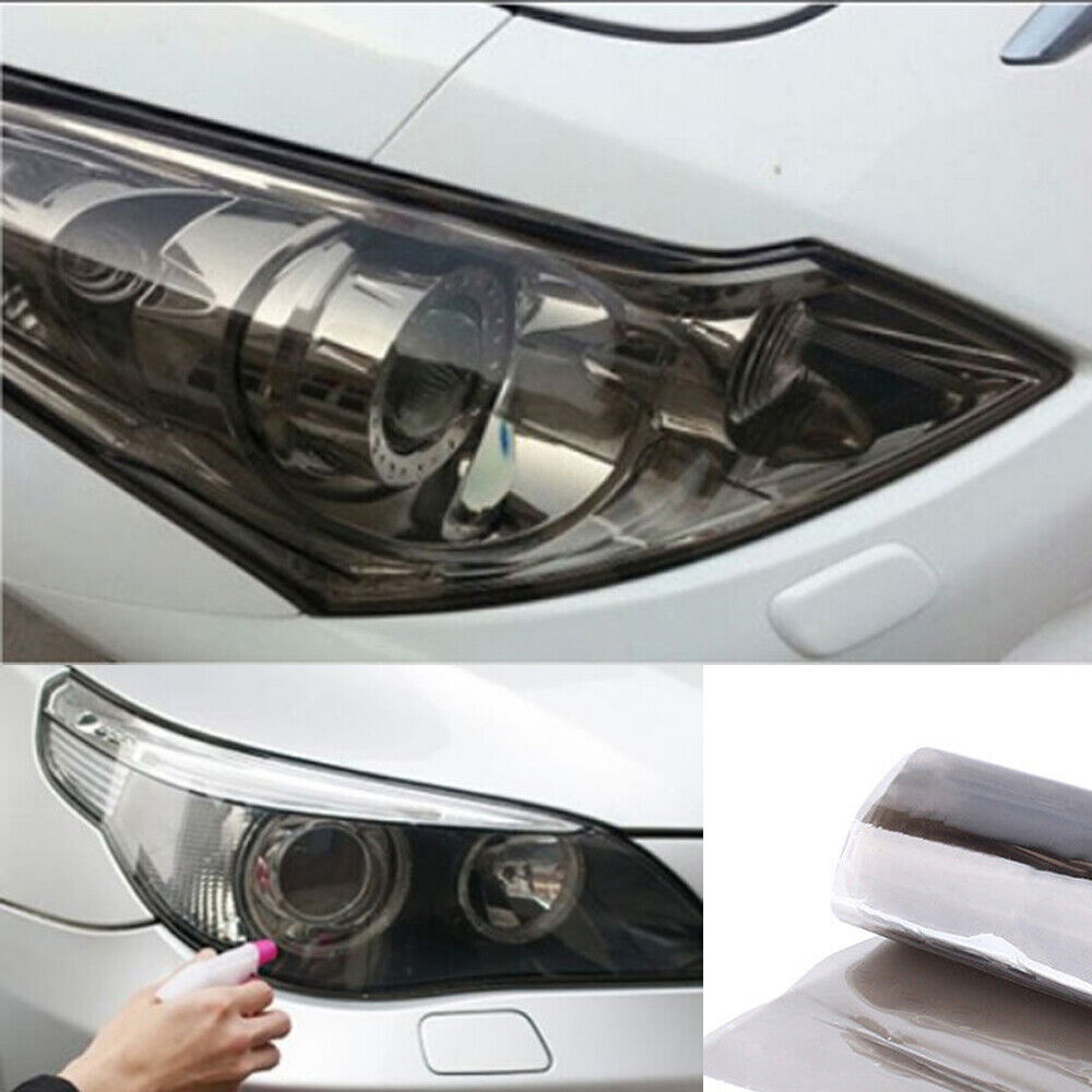 Light Black Car Headlight Tail light Fog Light Vinyl Tint Film Sticker ...