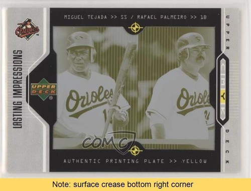 2005 Upper Deck Team Leaders 1/1 Miguel Tejada Rafael Palmeiro #264 ...