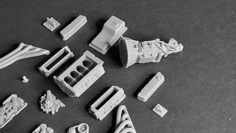 FORD SMALL BLOCK V8 260 289 302 351 - 3D 8 12 18 24 Tamiya Revell ...