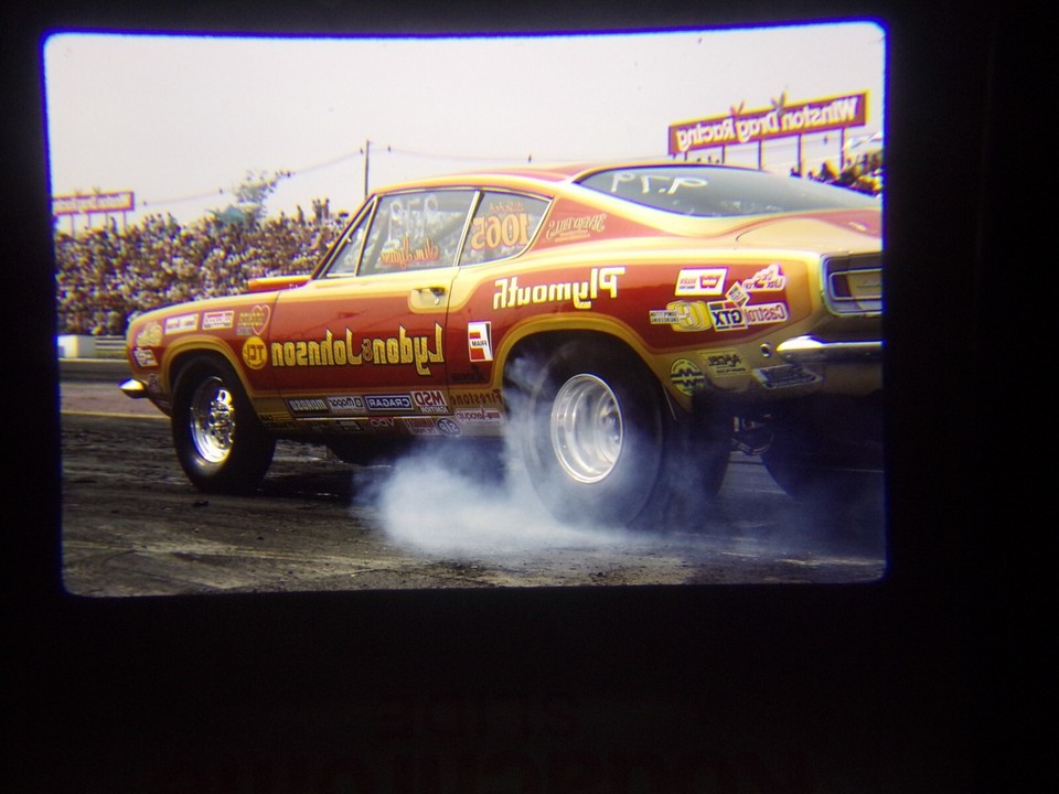Vintage NHRA Drag Racing-Lydon & Johnson-Hemi 'Cuda-Super Stock/A-Maple ...