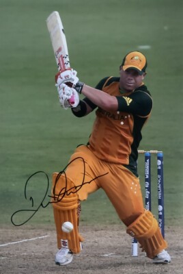 David Warner signed 12x8 photo image A Australia RACC UACC Approved ...