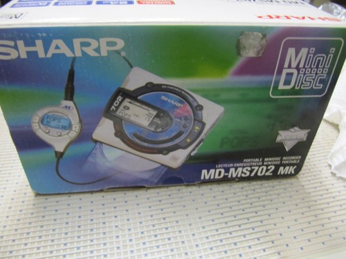 SHARP MD-MS 702 MiniDisc Player Recorder(untested) missing battery and ...