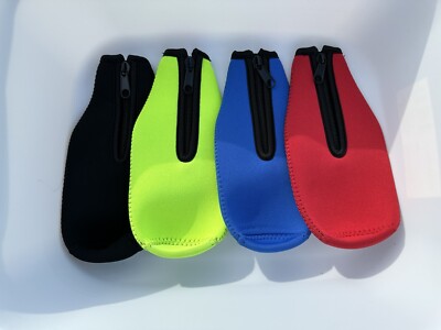 4 Pcs Beer Bottle Insulator Sleeves Zip-up Bottle Jackets Keep Drink ...