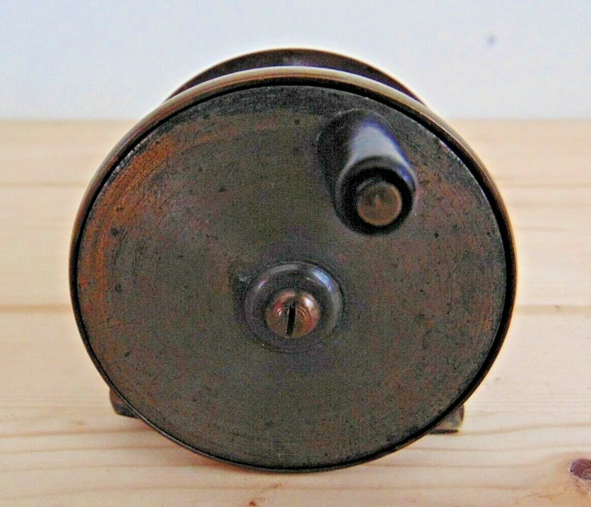 VINTAGE 2.5" BRASS MILWARDS TROUT FLY FISHING REEL | eBay