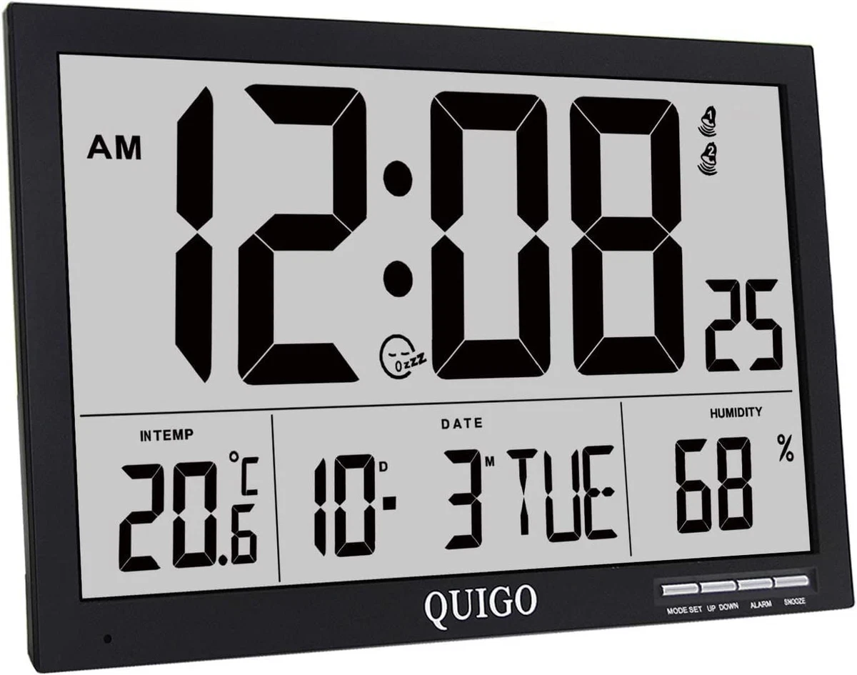 Digital Battery Wall Clock