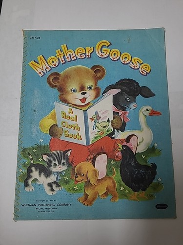 Mother Goose, A Real Cloth Book, 1956, Whitman Publishing. | eBay