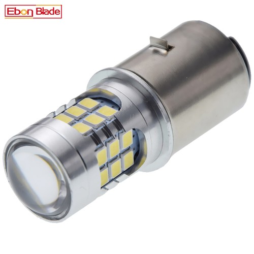 1 x 6V AC BA20D H6 LED Motorcycle Headlight Bulb High Low Beam Motobike ...